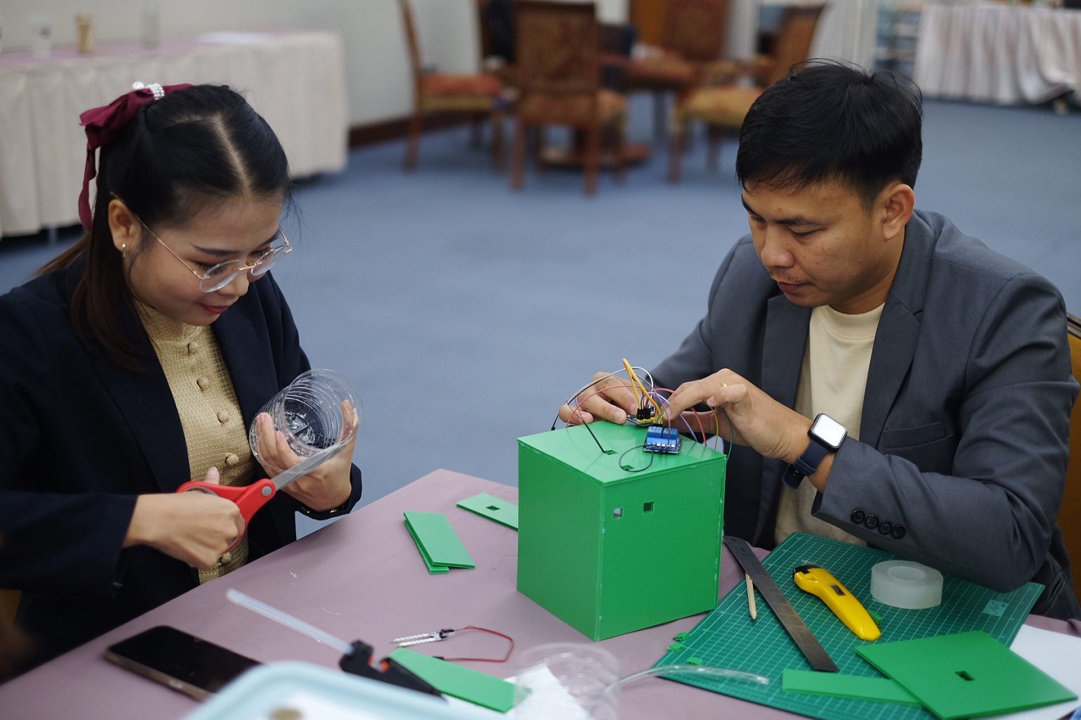 การอบรมเชิงปฏิบัติการ “การใช้สื่อ IPST Smart Box – โรงเรียนบ้านชำฆ้อ